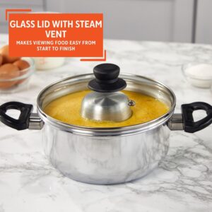 IMUSA 3Qt Double Boiler/Baño Maria w/8in Flan Inner Pan - 20cm