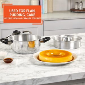 IMUSA 3Qt Double Boiler/Baño Maria w/8in Flan Inner Pan - 20cm