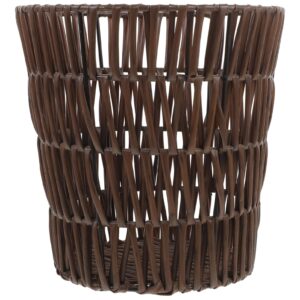 aboofan wicker waste basket, small trash can, trash basket rattan garbage can seagrass garbage container bin laundry hamper basket for bedroom, office, living room coffee