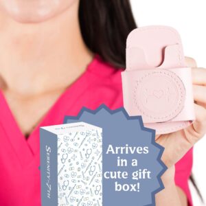 Stethoscope Holder with Cute Pink & Hygienic Design | Stethoscope Holder Hip Clip in Gift Box | Stethoscope Accessories | Stethoscope Clip w Durable Adhesive | Stethoscope Holster | Nurse Accessories