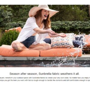 Naturesroom Sunbrella Outdoor Pillows for Patio Furniture - 18" W x 18" L x 6" Thick, Waterproof Throw Pillow with Comfort, Style & Durability Designed for Outdoor Living - Made in The USA