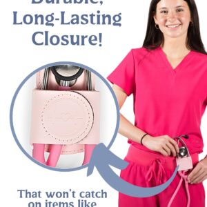 Stethoscope Holder with Cute Pink & Hygienic Design | Stethoscope Holder Hip Clip in Gift Box | Stethoscope Accessories | Stethoscope Clip w Durable Adhesive | Stethoscope Holster | Nurse Accessories