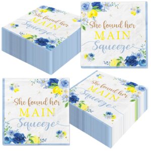 she found her main squeeze bridal shower napkins, 40pcs lemon napkins lemon bridal shower lemon napkins disposable she found her main squeeze lemon bridal shower decorations napkins