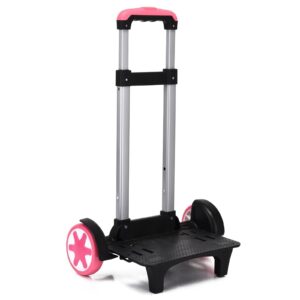 Generic Backpack Trolley Trolley Cart Wheeled Cart Luggage Cart with Wheels for Backpack, Women, as described