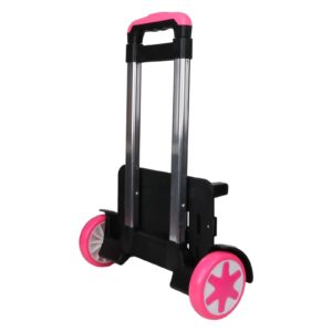 generic backpack trolley trolley cart wheeled cart luggage cart with wheels for backpack, women, as described