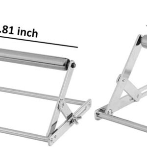 Live Clouds 2pcs Adjustable Cutting Machine Support Frame, Metal Cutting Machine Work Support Stand, Adjustable Height Table Saw Stand Material Support Frame, Cutting Machine Attachment (small)