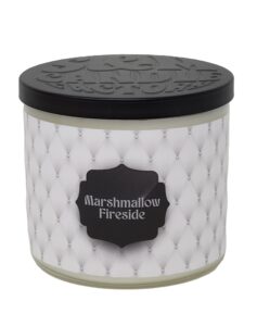 marshmallow fireside candle ~ highly scented large 3-wick candle ~ soy and coconut wax blend