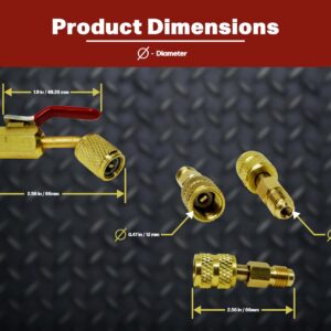 Lu-Hawk R410A Adapter Kit for Mini-Splits with Shut Off Valve.