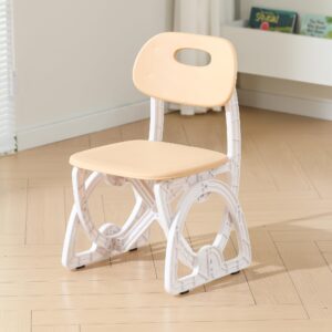 adjustable kids chair 3 level height adjustable kid chair sturdy children's chair for 2-10 years old suitable for family home classroom kindergarten indoor use with a max weight of 220lb(1pcs-beige)