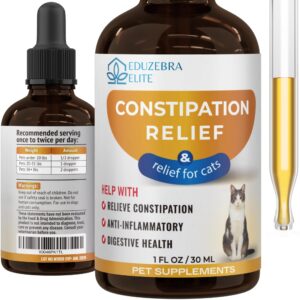 eduzebra cat constipation relief, constipation relief for cat, cat laxative constipation relief, cat stool softener, cat laxative, promotes digestive health.