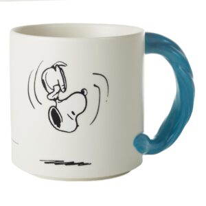 Hallmark Peanuts Linus and Snoopy Coffee Mug (Dimensional Blanket) 17 oz., Gifts for Moms, Dad, Teacher, Boss