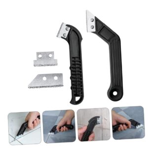 Cabilock 1 Set Bevel Corner Scraping Tile Bevel Scraper Tile Seam Clean Tool Grout Cleaning Scraper Cutter Bevel Scraper Cutter Combination Floor Tile Clean Scraper