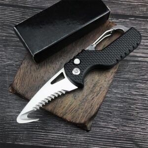 goshawk small pocket knife for men, cool carabiner knife box cutter with 1.77inch 5cr13mov blade, mini folding knives edc gadgets folding tools, great gift