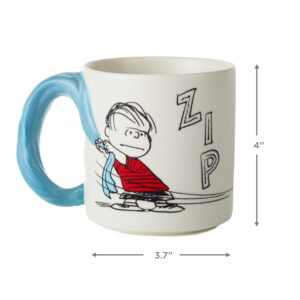 Hallmark Peanuts Linus and Snoopy Coffee Mug (Dimensional Blanket) 17 oz., Gifts for Moms, Dad, Teacher, Boss