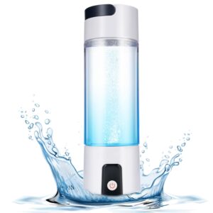 hydrogen water bottle, portable hydrogen water ionizer machine, rechargeable hydrogen water bottle generator, with pem spe technology hydrogen water cup for office, travel, exercise, gift for love