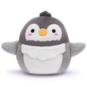 playnics large penguin plush pillow stuffed animal toy,big size cute soft toys 16" fat kawaii hugging pillows cuddle huggable plushie,gift for kids