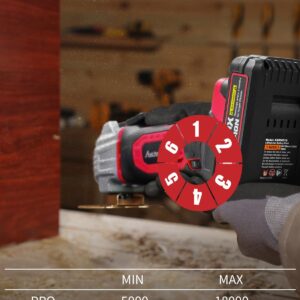 AVID POWER Cordless Oscillating Tool 20V Battery Powered Oscillating Multitool with 2.8° Oscillation Angle, Variable Speed Oscillating Saw w/ 31Pcs Accessories for Scraping/Cutting & Sanding - Red