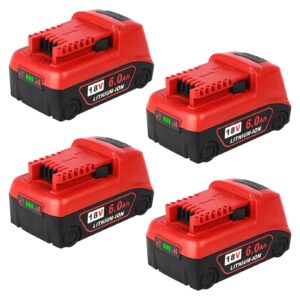 quasuhaven upgraded 4pack 6.0ah replacement for milwaukee m18 battery compatible with milwaukee battery cordless power tools 48-11-1852 48-11-1850 48-11-1840 48-11-1890 48-11-1828