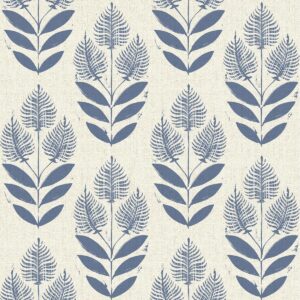 naphite blue tulip floral peel and stick wallpaper vintage leaf boho contact paper for cabinets drawers self adhesive removable wallpaper for bathroom bedroom farmhouse neutral wallpops 17.3’’×78.7’’