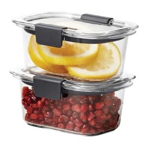 stoge rubbermaid brilliance bundle food storage containers, 1.3 cup (2 pack)