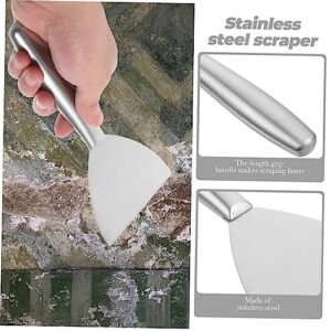 BUTIFULSIC Scrapers for Oil Stains Kitchen Scraper Tool Stainless Steel Spatula Scraper for Cleaning Stainless Steel Scrapers Paint Scraper Wallpaper Scraper Paint Spatula Cleaning Scraper