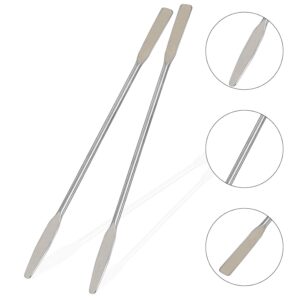 3 PCS Lab Spatula Stainless Steel, Mini Spatula Metal, Laboratory Mini Double-Ended Spatula, Lab Mini Double Ended Spatula, Micro Spatula, Semi-Micro Shovel Tapered Arrow End Flat Ends