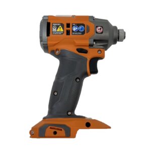 RIDGID 18V Brushless Cordless 1/4 in. Impact Driver R862301 (Tool Only, Bulk Packaged), Orange