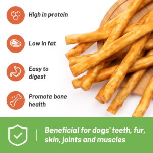 MON2SUN Chicken Collagen Sticks for Dogs, 5 Inch Teeth Cleaning Collagen Dog Chews for Small Dogs (Chicken Flavored) No Hide Skin & Coat Healthy Dog Snacks, 10.58oz (40 Count-Pack of 1)