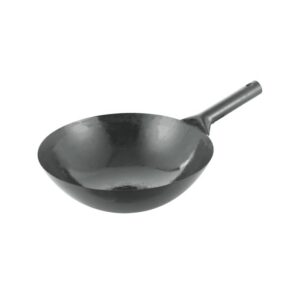 cac china wok-16bk black carbon steel wok 16" dia