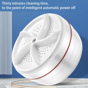 AMZTEMU Portable Mini Turbo Washer, Portable washer machine, Mini washing machine portable washer for Underwear, Baby Clothes, or Small Items, for Apartments, Camping, Travel