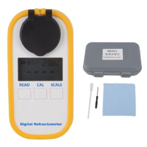 handheld digital refractometer measures 0-80% concentration of white spiriit, sugar content - portable spiriit meter tester for industrial use