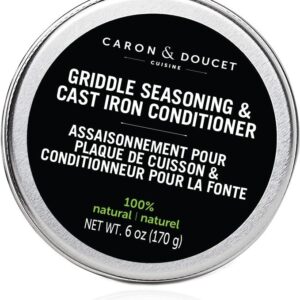 CARON & DOUCET Griddle Seasoning & Cast Iron Conditioner 2 in 1 Formula | Best For Maintaining, Protecting & Conditioning Griddle!