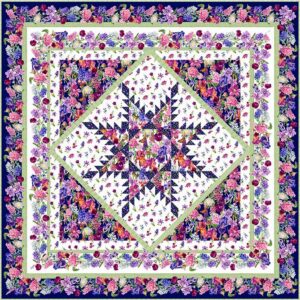 Northcott Deborahs Garden Butterfly White/Multi, Fabric by The Yard