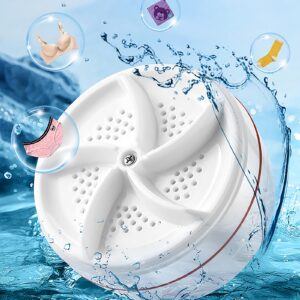 amztemu portable mini turbo washer, portable washer machine, mini washing machine portable washer for underwear, baby clothes, or small items, for apartments, camping, travel