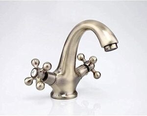 itonc kitchen taps kitchen tap kitchen tap retro style antique bathroom faucet bronze brushed sink hot and cold water tap bath basin sink mixer double handle,kitchen faucets