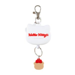 Sanrio 168645 Face Shaped Reel Key Holder, Hello Kitty Key Mascot, Hello Kitty, 5.1 x 1.9 x 0.7 inches (13 x 4.9 x 1.8 cm), Character