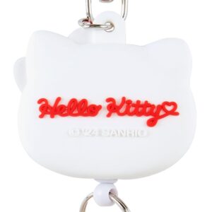 Sanrio 168645 Face Shaped Reel Key Holder, Hello Kitty Key Mascot, Hello Kitty, 5.1 x 1.9 x 0.7 inches (13 x 4.9 x 1.8 cm), Character