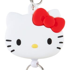 Sanrio 168645 Face Shaped Reel Key Holder, Hello Kitty Key Mascot, Hello Kitty, 5.1 x 1.9 x 0.7 inches (13 x 4.9 x 1.8 cm), Character