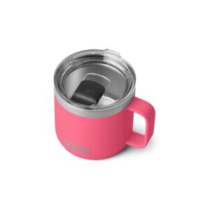 yeti rambler 14 oz mug, vacuum insulated, stainless steel with magslider lid, tropical pink