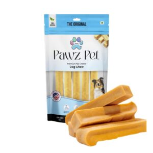 himalayan yak chews for dogs – 100% natural & healthy yak cheese chews - medium (3 pack) dog cheese sticks - gluten-free high-protein premium yak bones for dogs - perfect for long-lasting chewing