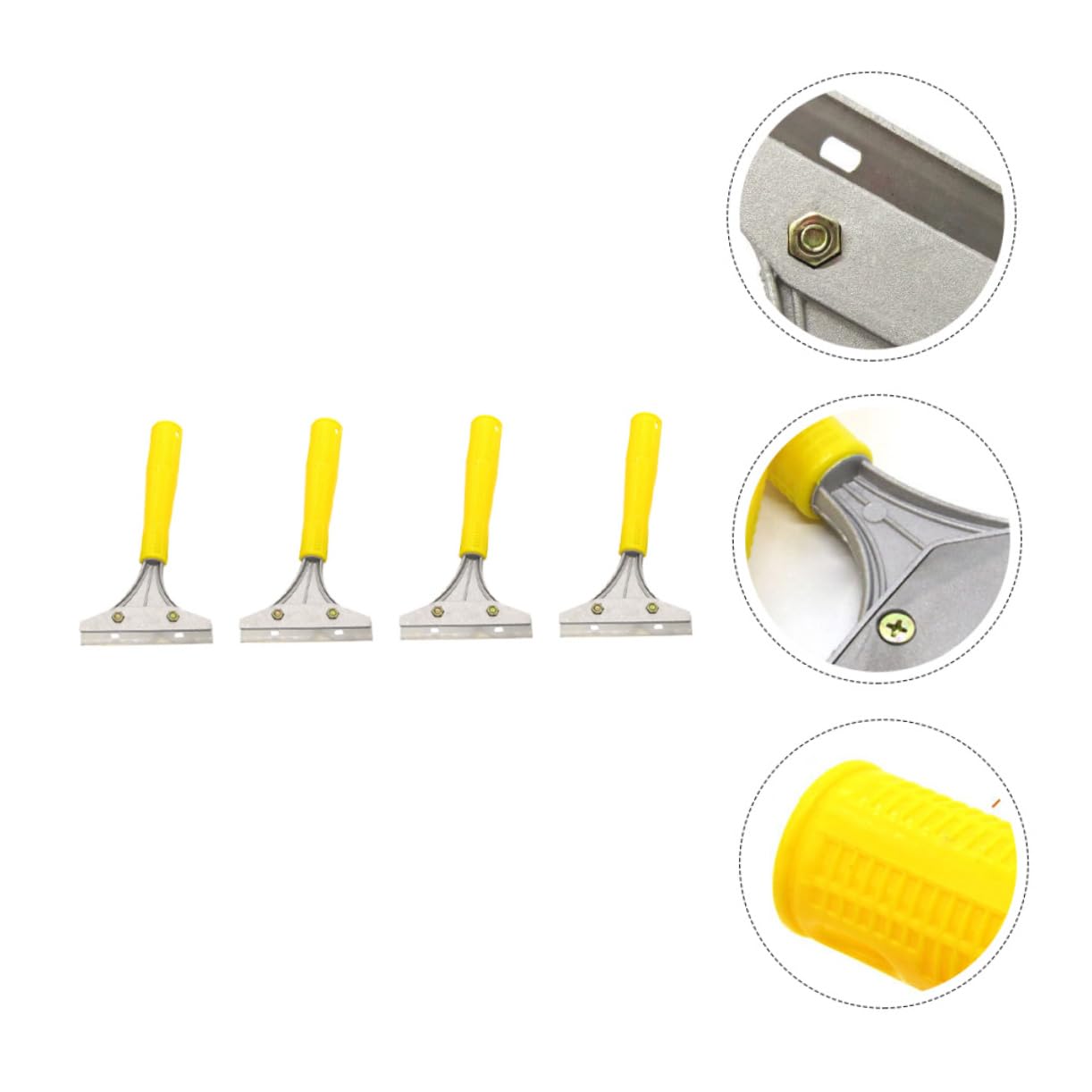 CHILDWEET 4pcs Cleaning Blade Wallpaper Remover Scraper Sturdy Paint Scraper Wall Cleaning Tool Utility Scraper Cleaning Scrapers Aluminum Alloy Scraper Practical Wall Scraper Tile Scraper