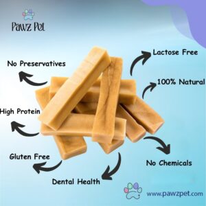 Himalayan Yak Chews for Dogs – 100% Natural & Healthy Yak Cheese Chews - X Large (5 Pack) Dog Cheese Sticks - Gluten-Free High-Protein Premium Yak Bones for Dogs - Perfect for Long-Lasting Chewing