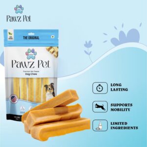 Himalayan Yak Chews for Dogs – 100% Natural & Healthy Yak Cheese Chews - Medium (3 Pack) Dog Cheese Sticks - Gluten-Free High-Protein Premium Yak Bones for Dogs - Perfect for Long-Lasting Chewing