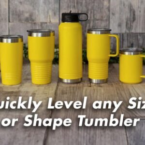 Tumbler Laser Level - Level Any Cup, Tumbler or Water Bottle with Ease - Laser Rotary Tool