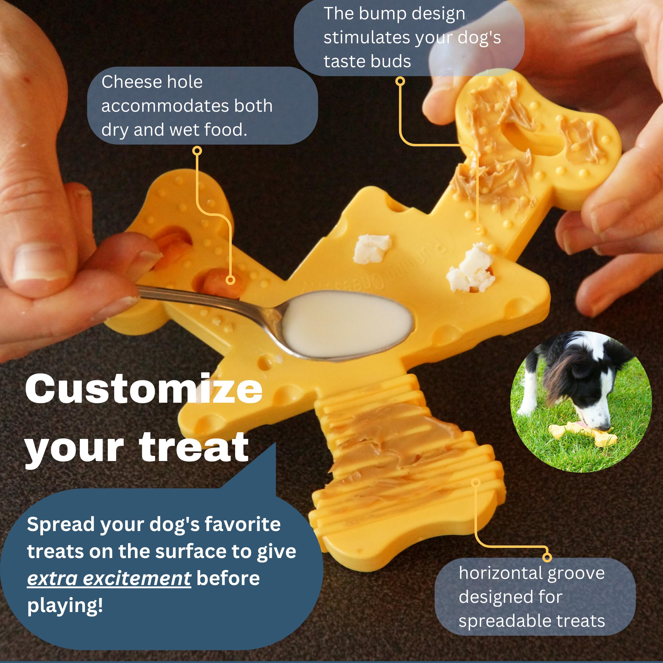 ta-stories Chew Toy for Aggressive chewers/Large Dogs- Irrisitable Cheese Flavor, Durable & Long Lasting, Designed for midium/Large Size Dogs, Verified by Real Dogs