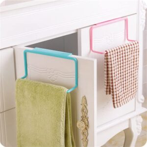 Towel Rack Kitchen Storage Rack, Bathroom Cabinet Cabinet Hanger Towel Rack Accessories Rack Bath Towel Holder Bathroom Rack/Green