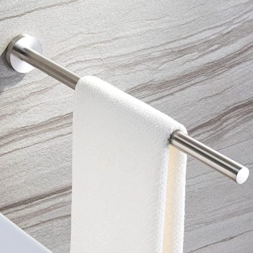 Generic Stainless Steel Towel Rack, for Bathroom Kitchen Bath Towel Holder Wall Mounted Towel Bar Rrack Storage Rack Bath Towel Holder Bathroom Rack/Sier/Single Rod