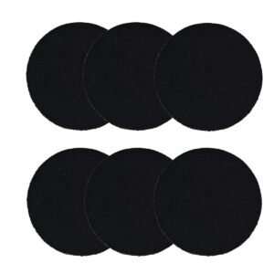 6.7" kitchen compost bin filter 6 pack carbon filter extra thick 0.4"（10mm replacement filter countertop home bucket