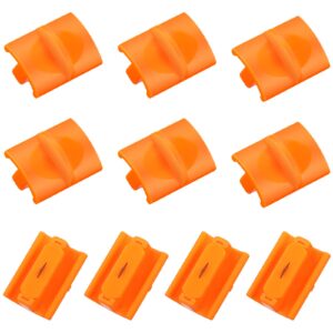 leriton 10 pcs a5 paper cutter replacement blades paper cutting replacement blades paper trimmer blade scrapbook paper trimmer blades refill for a5 paper trimmer (orange)