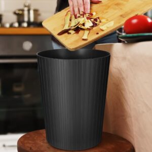 HEALLILY Small Trash Can Wastebasket Garbage Can Container Bins for Bathrooms, Laundry Room, Kitchens, Offices, Kids Rooms, Dorms